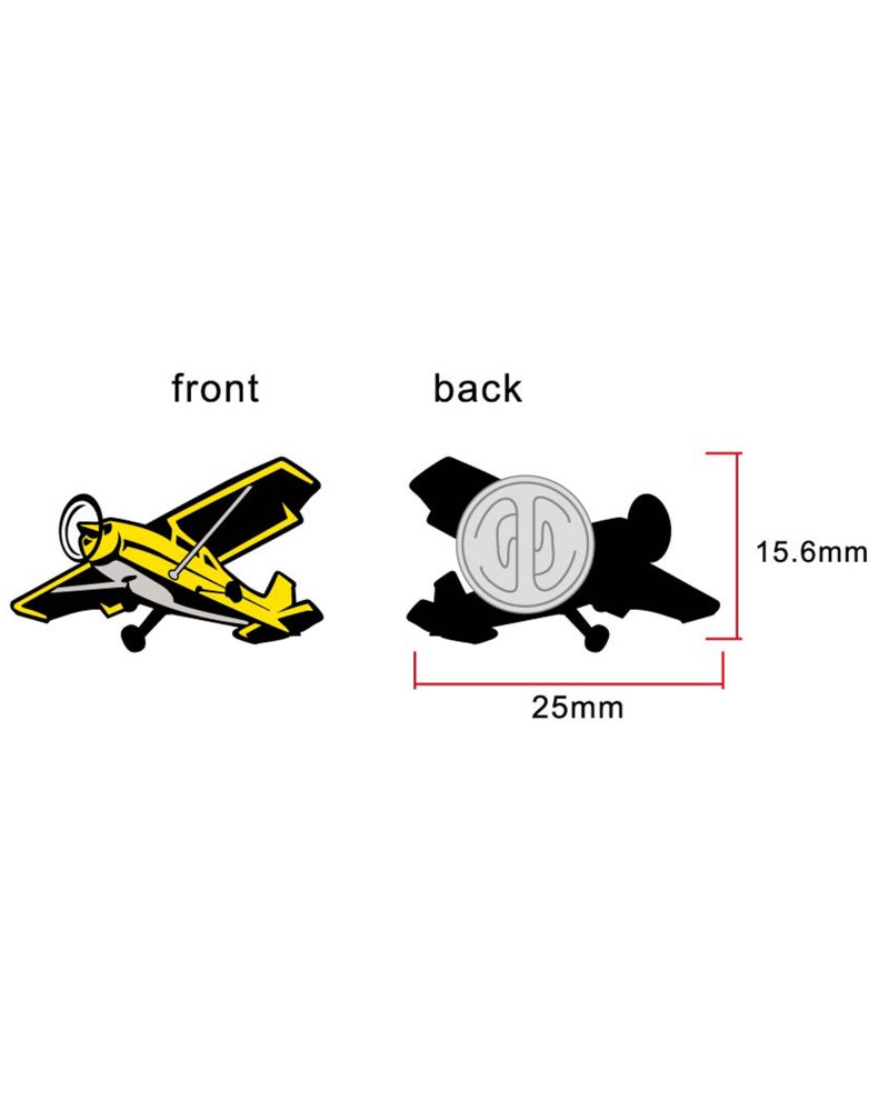 Sleek Airplane Pin - Fly High with Elegant Style