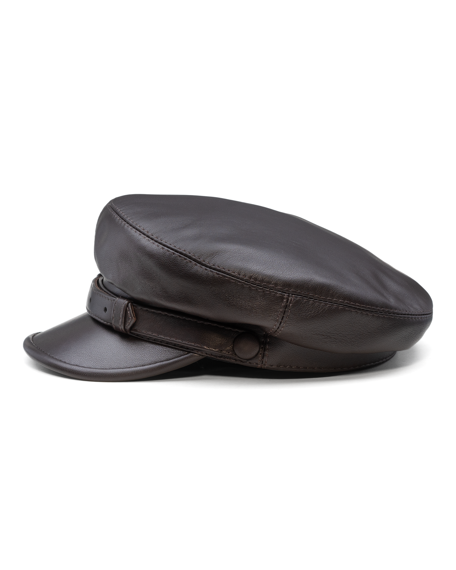 Danube Mod 8 - Leather Fiddler Cap with Classic Rugged Style